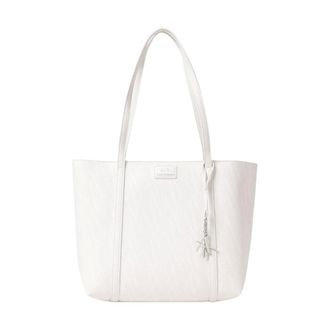 A|X Armani Exchange Femme, Sacs, Blanc, Taille: ONE Size Sac Fourre-Tout Structur&eacute; Blanc avec Charme