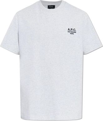A.P.C. A.p.c., Homme, Tops, Gris, Taille: XL T-shirt Standard Rue Madame A.p.c