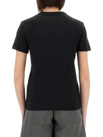 Helmut Lang Logo Cotton T-Shirt - Black