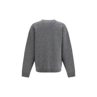 Balenciaga Merino Wool Crewneck Sweatshirt - Gray