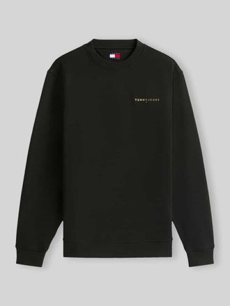 Tommy Jeans Regular Fit Sweatshirt mit kleinem Logo-Schriftzug