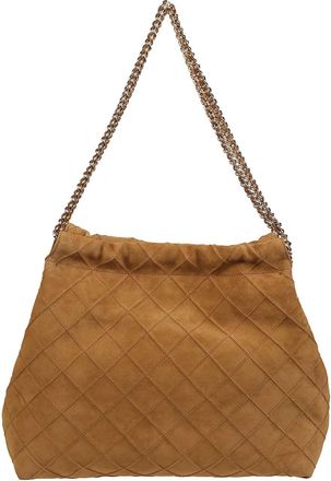 Tory Burch Tory Burch Crossbody Bags - Fleming Suede Hobo Bag Brown - Gr. unisize - in Braun - f&uuml;r Damen