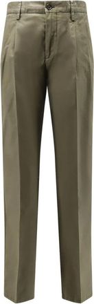 Aspesi Femme, Pantalons, Vert, Taille: 38 FR Pantalon Pliss&eacute; en Coton