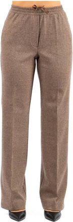 Weekend Femme, Pantalons, Brun, Taille: 42 FR Pantalone