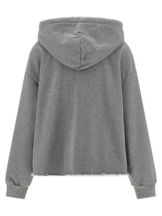 Maison Margiela Numeric Signature Spray Print Hoodie - Grey