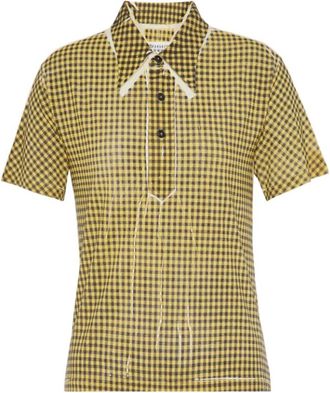 Maison Margiela Homme, Tops, Jaune, Taille: M Polo Gingham