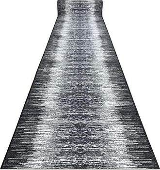 RugsX Tapis de Couloir Toltec antid&eacute;rapant, pour la Cuisine, Le Hall, Le Couloir, Tapis de Course, Gris 100x350 cm