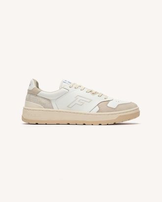 Faguo Baskets en cuir blanc