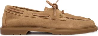 Tommy Hilfiger Mokassins Tommy Hilfiger Light Suede Boat Shoe FW0FW09337 Braun