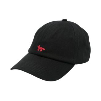 Maison Kitsun&eacute; Fox Head Cap - - Accessories - Herren - Schwarzk - M
