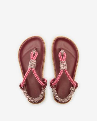 Isabel Marant Sandales Gypso - Femme - Multicolore Bordeaux - Taille 36 - Isabel Marant