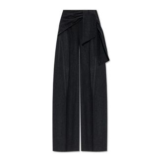 Max Mara Femme, Pantalons, Gris, Taille: 36 FR Pantalon en laine Arsenio