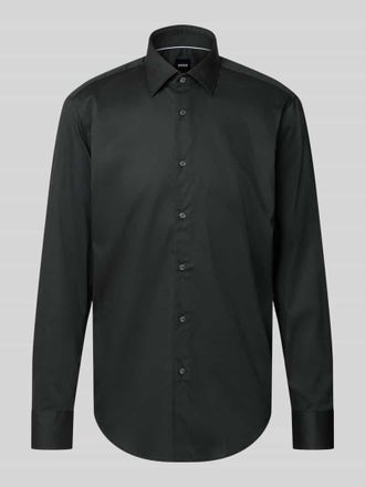 HUGO BOSS Regular Fit Businesshemd mit Kentkragen