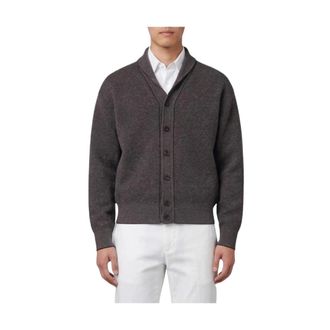 Jacquemus Pelota Woll-Kaschmir-Cardigan mit hohem Kragen - - Knitwear - Herren - Braun - L