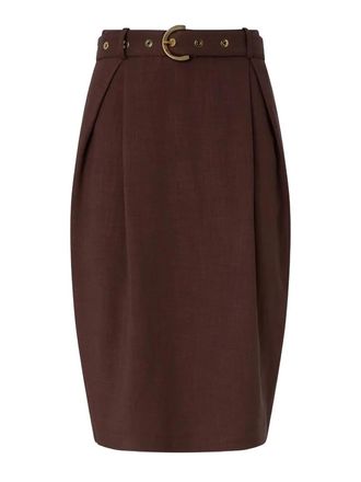 Pinko Jupe Midi - Marron