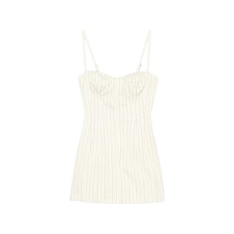 Dondup Slim Bustier Mini Kleid - - Dresses - Damen - Wei&szlig; - S