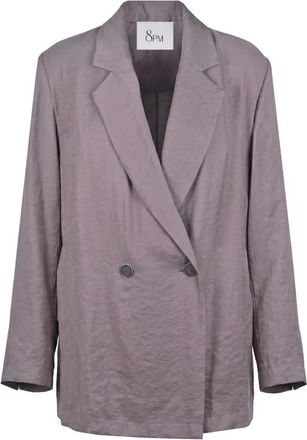 8pm 8Pm, Femme, Vestes, Gris, Taille: 40 FR Giacca doppiopetto Berlino