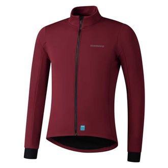 SHIMANO Herren ELEMENT Jacket Smoky Topaz - Winter Radjacke winddicht & wasserabweisend - Rennrad Thermojacke mit Rückentaschen - Größe XL