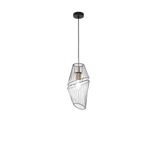 Luce-Ambiente-Design Kiko suspension in Black and Gold Metal 20 Cm