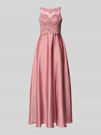 Laona Abendkleid mit floralem Ziersteinbesatz