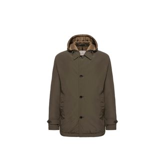 Moncler Moncler Parka Matelass&eacute;e &Agrave; Capuche Evrine, Homme, Vert, Taille: 0