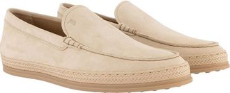 Tod's Tods Loafer - Flat Shoes Natural - Gr. US_10_5 - in Beige - f&uuml;r Damen