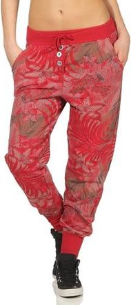 Malito more than fashion Malito Boyfriend Pantalon Baggy Harem Aladin Yoga Twist 83728 Femme Taille Unique (Bordeaux)