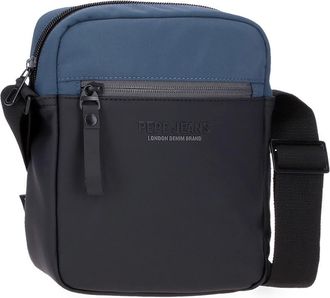 Pepe Jeans London Sail up Umhängetasche mittelgroß, blau, 17 x 22 x 6 cm, Polyester und PU von Joumma Bags, blau, Talla única, Mittelgroße Umhängetasche