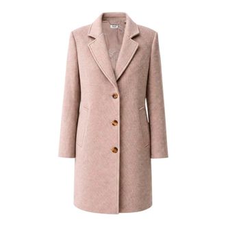 Liu Jo Manteau Mi-long en M&eacute;lange de Laine - Femme - Manteaux - Rose - Taille: 38 FR