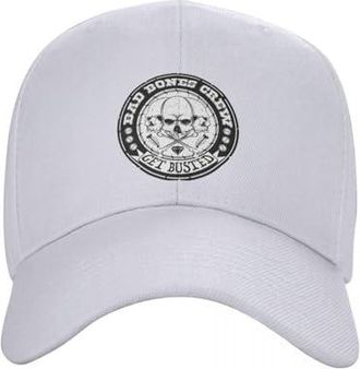 Generic Casquette de baseball personnalis&eacute;e Bad Bones Crevv Get Busted Casquette de baseball homme femme r&eacute;glable cr&acirc;ne squelette papa chapeau streetwear cade