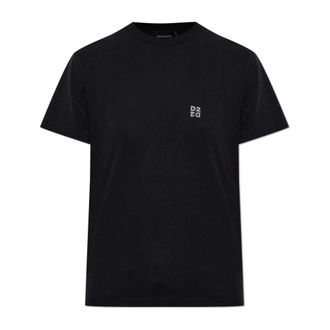 Dsquared2 T-Shirt Mit Logo-Applikation - - Tops - Damen - Schwarzk - L