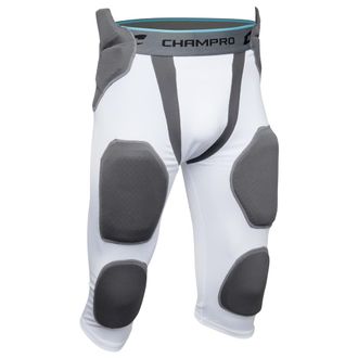Champro Unisex-Erwachsene Tri Flex 7-Pad Integrated Girdle Flex-7-Pad, Weiss/opulenter Garten, Small