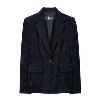 Luisa Cerano Cord-Blazer mit Ein-Knopf-Verschluss - - Jackets - Damen - Blau - L