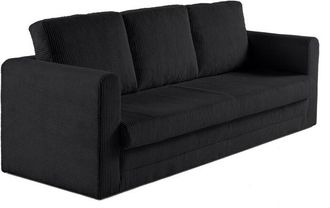 Best Mobilier Bestmobilier - Marilia - canapé 3 places - convertible déplimousse - en velours côtelé