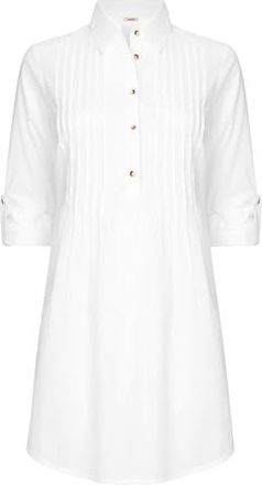 Joe Browns Chemise Longue à Manches plissées Maillot de Tunique, Blanc, 42 Femme