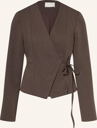 Neo Noir Neo Noir Wickelbluse Simmi braun