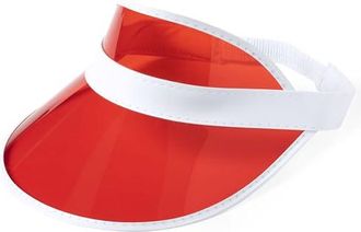 noTrash2003 Sunvisor Pare-soleil r&eacute;tro avec visi&egrave;re en PVC transparent Protection UV Bandeau r&eacute;glable Unisexe Accessoire de f&ecirc;te pour l&eacute;t&eacute;, les vacances, les fest