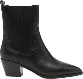 Twinset Spitz zulaufende Stiefel mit Eins&auml;tzen - - Shoes - Damen - Schwarzk - 38 EU