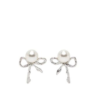Shushu/Tong Shushu/Tong, Femme, Accessoires, Gris, Taille: ONE Size Pearl Post Earrings