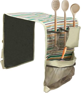 Generico Organizer mit 14 Taschen - Seitentasche zur Aufbewahrung des K&uuml;hlschranks - Rutschfester Organizer f&uuml;r K&uuml;che, Zuhause, Apartment, Arbeitszimmer, Wohnz