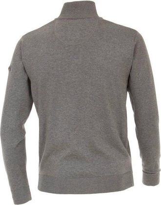 Redmond Troyer REDMOND Casual Herren Strick-Troyer Comfort Baumwolle Grau