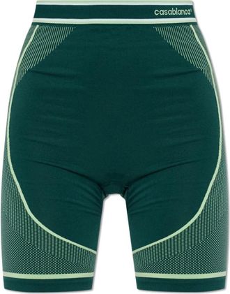 Casablanca Kurze Trainingsleggings - - Shorts - Damen - Gr&uuml;n - L/XL