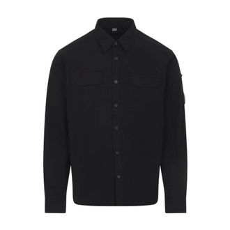 C.P. Company C.p. Company, Homme, Chemises, Noir, Taille: L LS Shirt