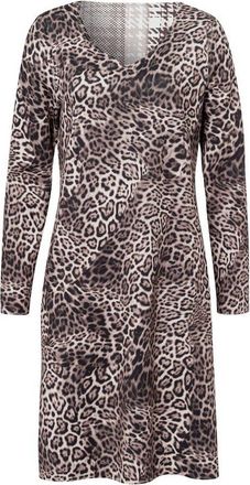 Tuzzi Nero Strandkleid Leo Design Weiche Viskose-Elasthan-Mischung f&uuml;r flie&szlig;enden Fall