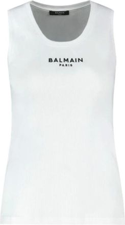 Balmain Femme, Tops, Blanc, Taille: 42 FR Paris Tank Top
