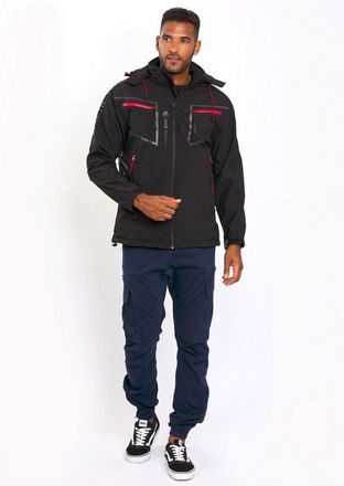 Arctic Seven Softshelljacke ASPierr sportliche Outdoor Funktionsjacke mit abnehmbarer Kapuze