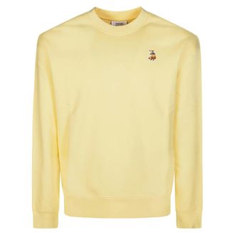 Maison Kitsun&eacute; Dreaming Fox Comfort Sweatshirt - - Sweatshirts & Hoodies - Herren - Gelb - XL