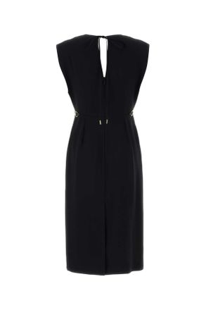 Gucci Womens Black Crepe Dress Abiti