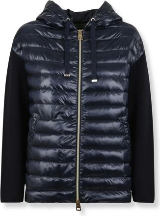 Herno Femme, Vestes, Bleu, Taille: 44 FR Veste Rembourr&eacute;e &agrave; Capuche