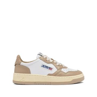 Autry Femme, Chaussures, Multicolore, Taille: 38 EU Baskets en Cuir Chic en Blanc & Noir